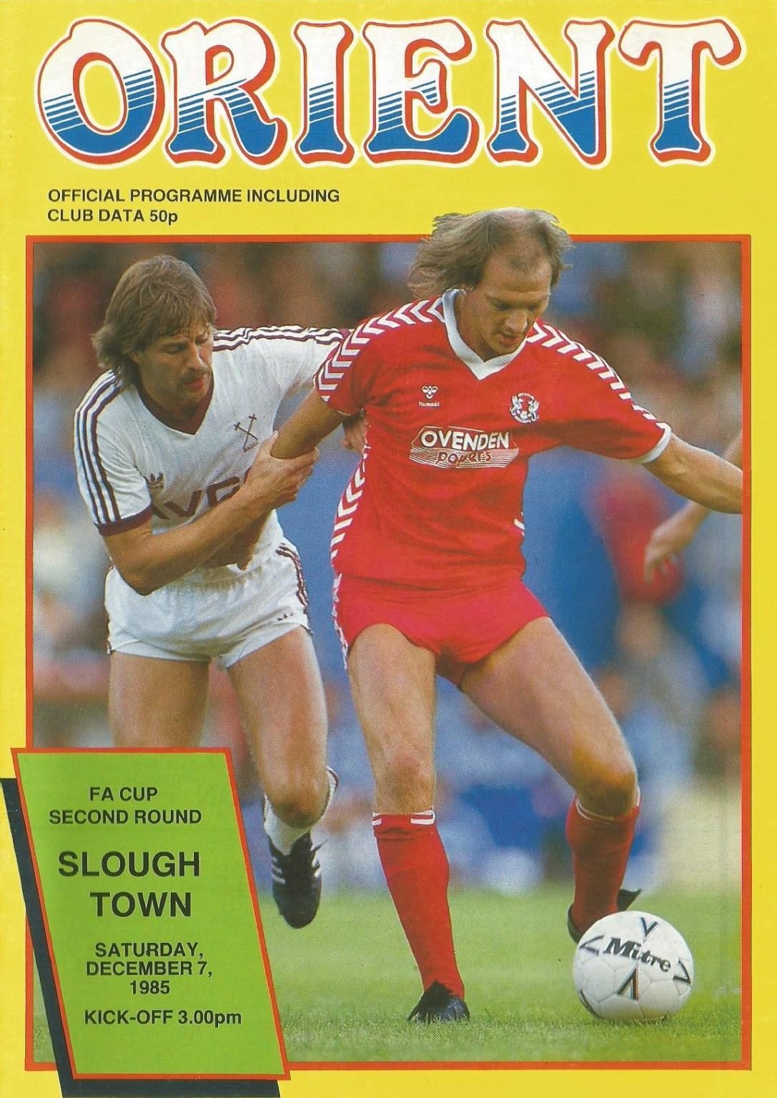 1985/86 Orient v Slough Town FA Cup 2nd Round Replay
