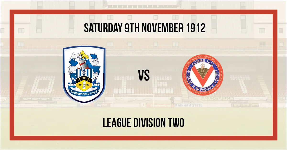 1912/13 Huddersfield Town v Clapton Orient League Division Two